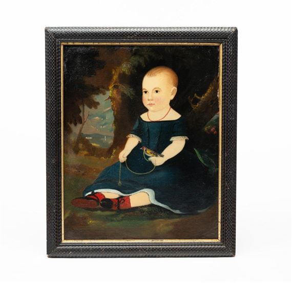 William Matthew Prior | CHARMING PORTRAIT OF A CHILD IN A BLUE DRESS ...