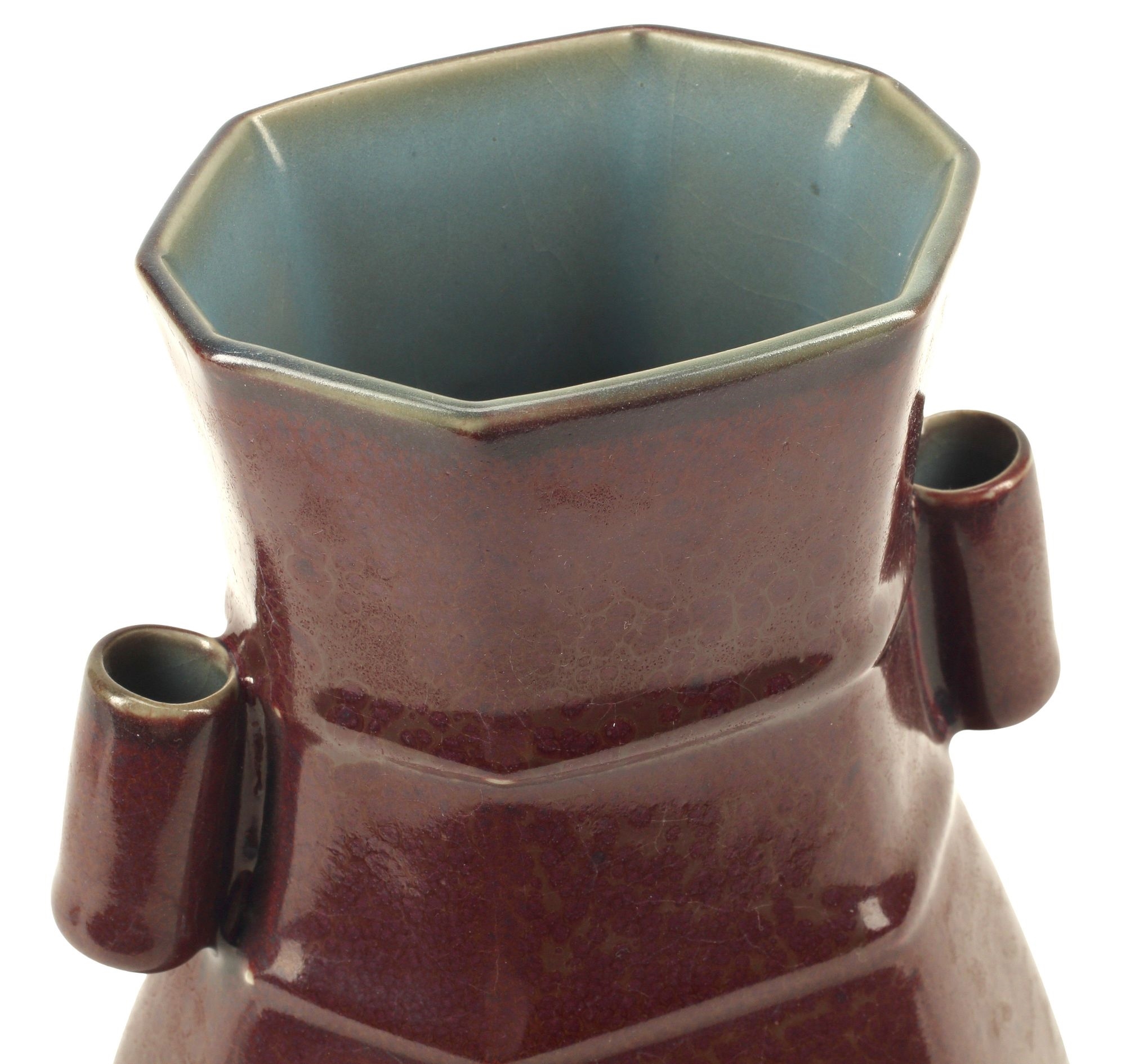 Chinese School | CHINESE JUN-TYPE PURPLE-GLAZED HU-FORM VASE | MutualArt