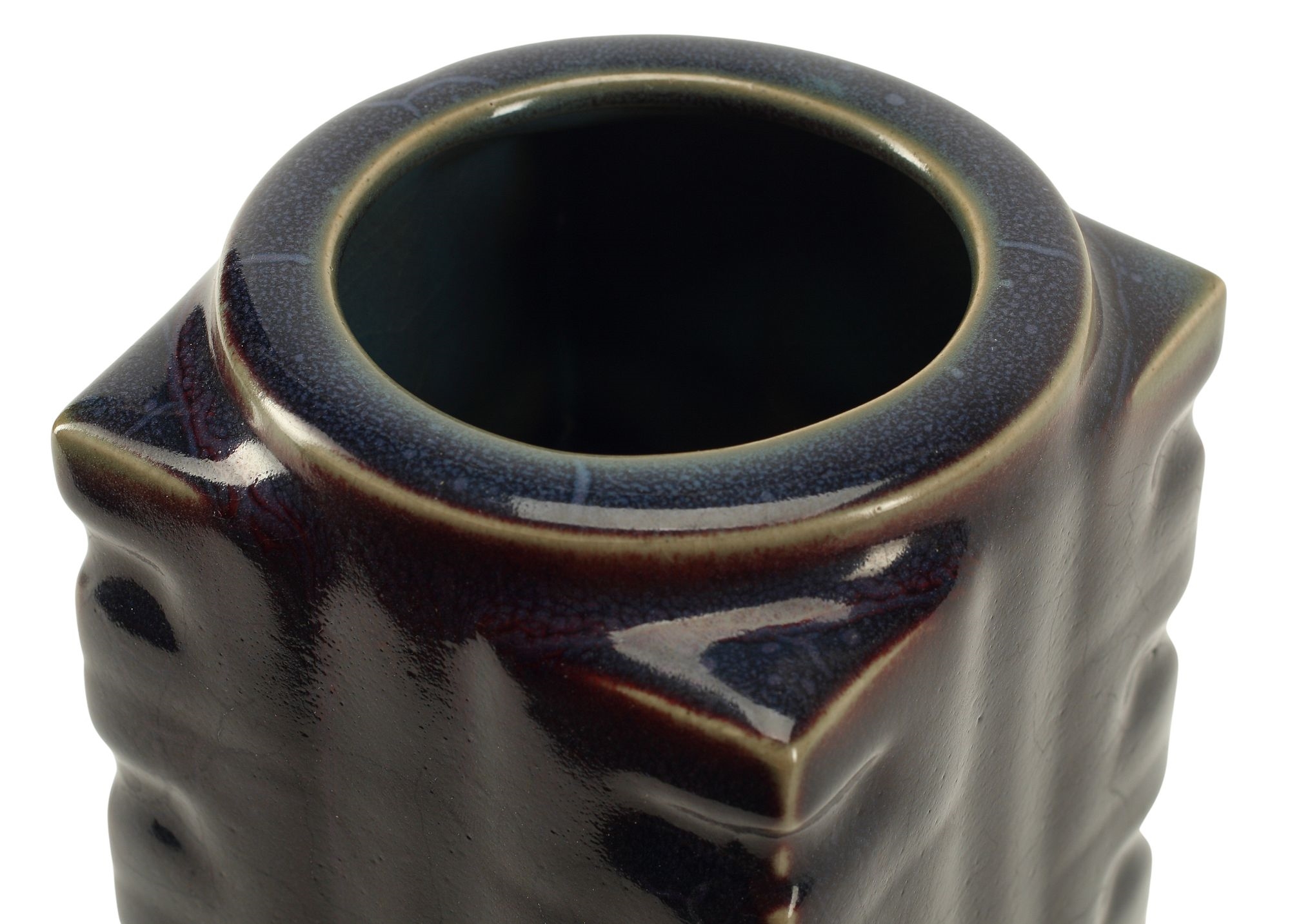 Chinese School | CHINESE JUN-TYPE PURPLE-GLAZED CONG-FORM VASE | MutualArt