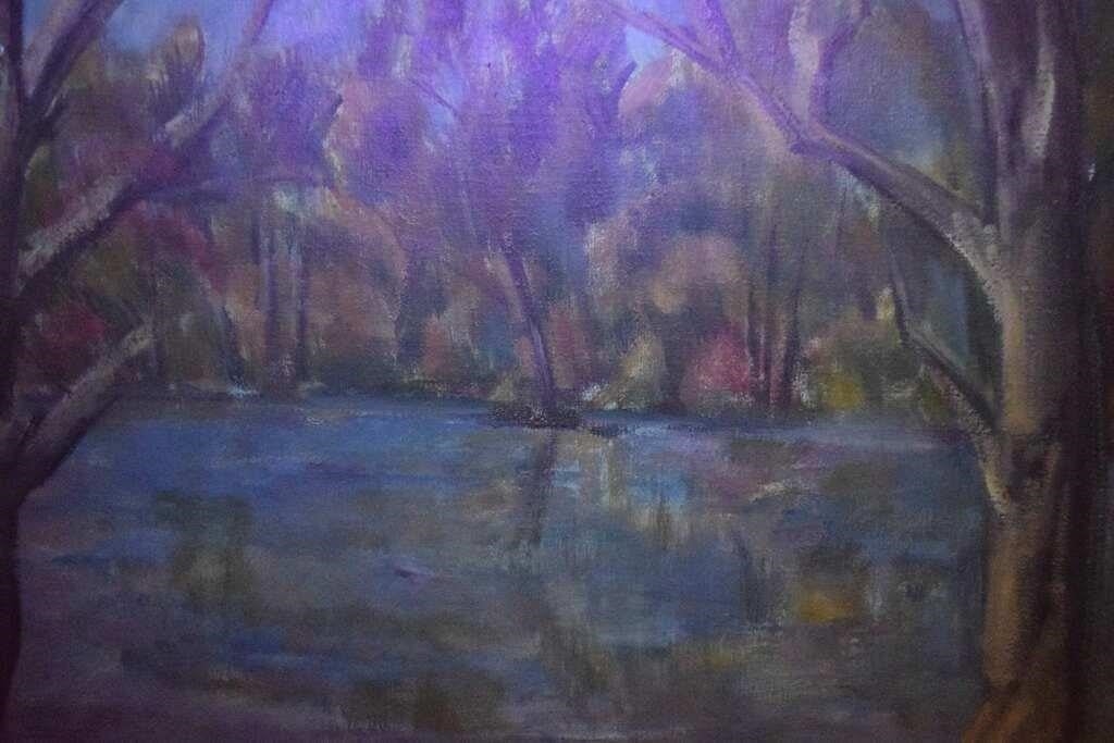 Max Weber | Max Weber Oil on Canvas Lake Landscape | MutualArt