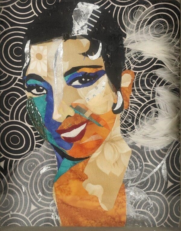 Bisa Butler | Bisa Butler Textile Collage Portrait | MutualArt