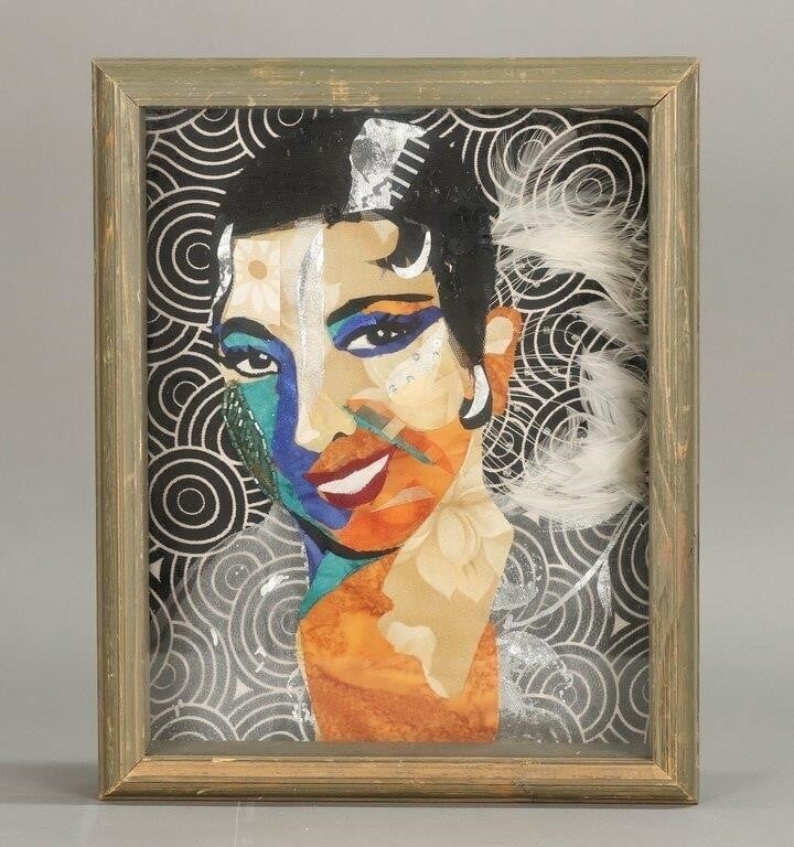 Bisa Butler | Bisa Butler Textile Collage Portrait | MutualArt