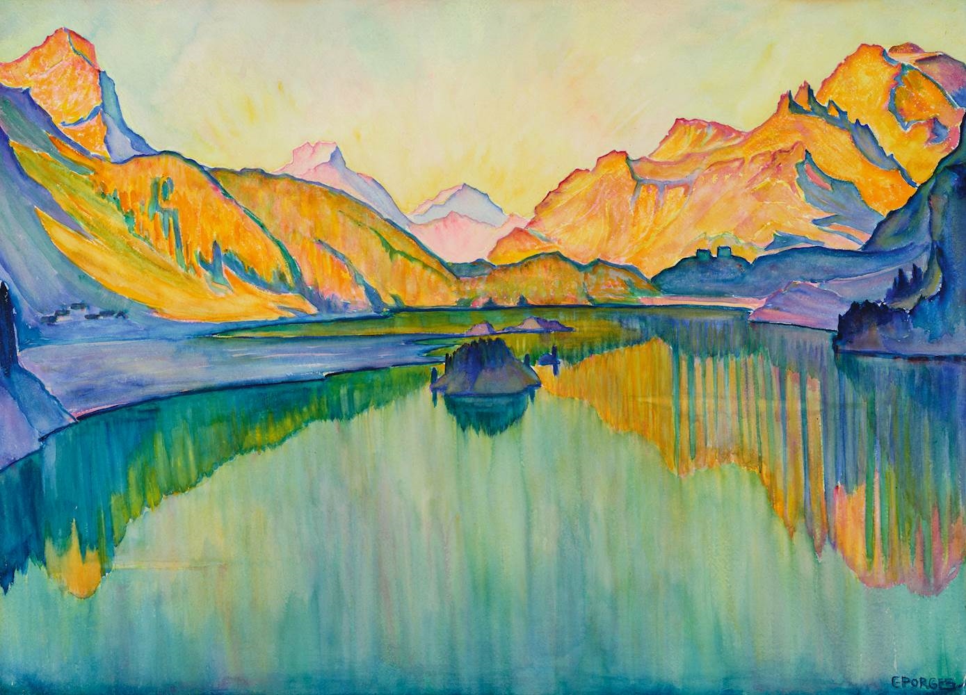 Clara Porges | Lake Sils | MutualArt