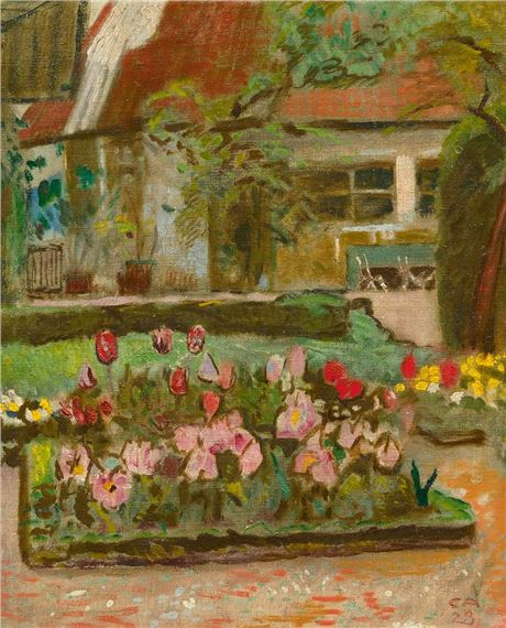 Cuno Amiet | Garden with atelier (1928) | MutualArt