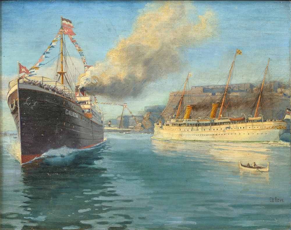 Christopher Rave | The Hohenzollern off the Turkish coast | MutualArt