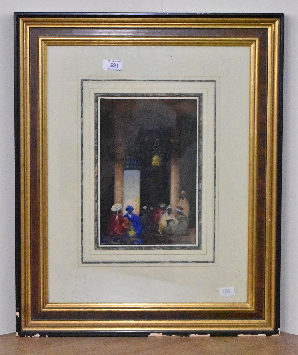 Hans Jacob Hansen | An Arabian interior scene with seated figures ...