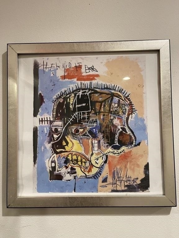 Jean-Michel Basquiat | Jean-Michel Basquiat Skull framed giclée print ...