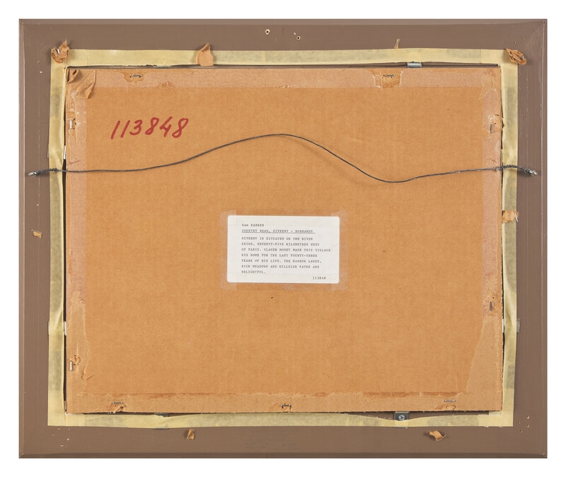 Sam Barber | Country Road (Giverny), 1993 (1993) | MutualArt