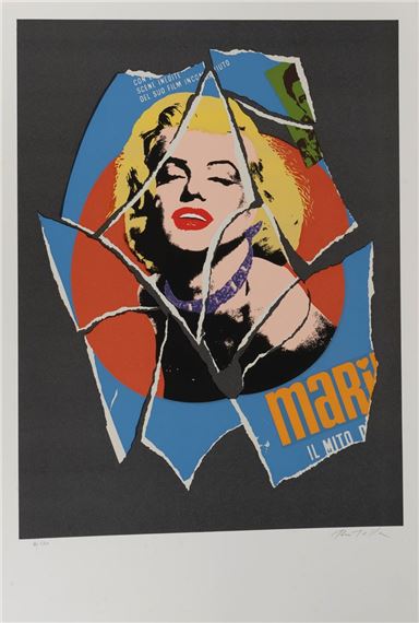 Mimmo Rotella | Marilyn | MutualArt