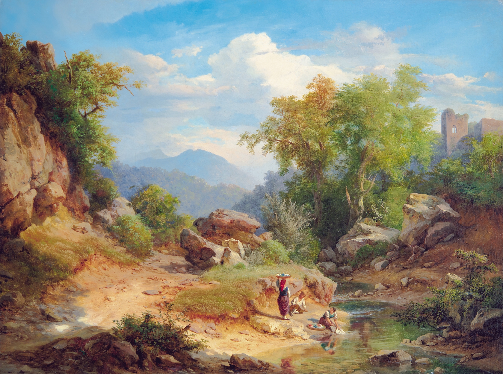 Károly Markó | Italian Landscape (1857) | MutualArt