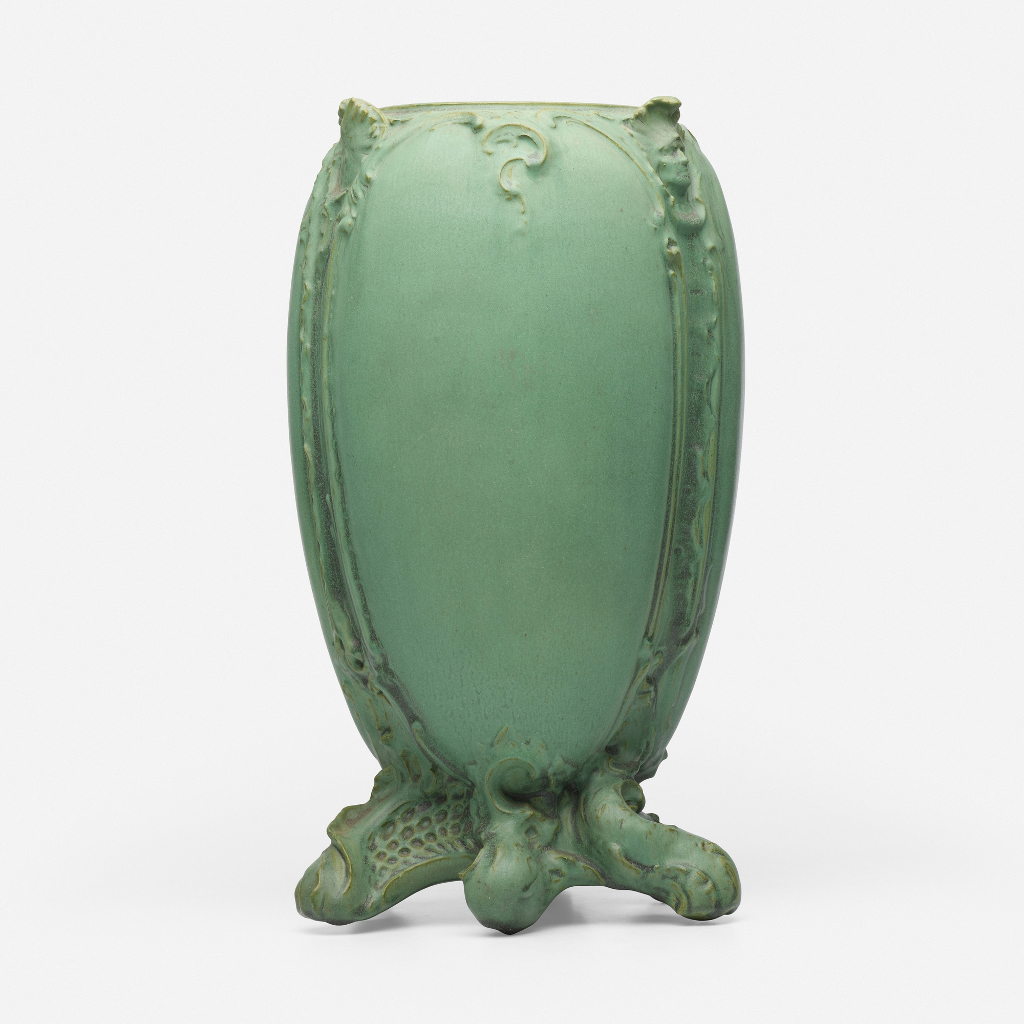 Fritz Wilhelm Albert | Rare vase with Native American portraits, model ...