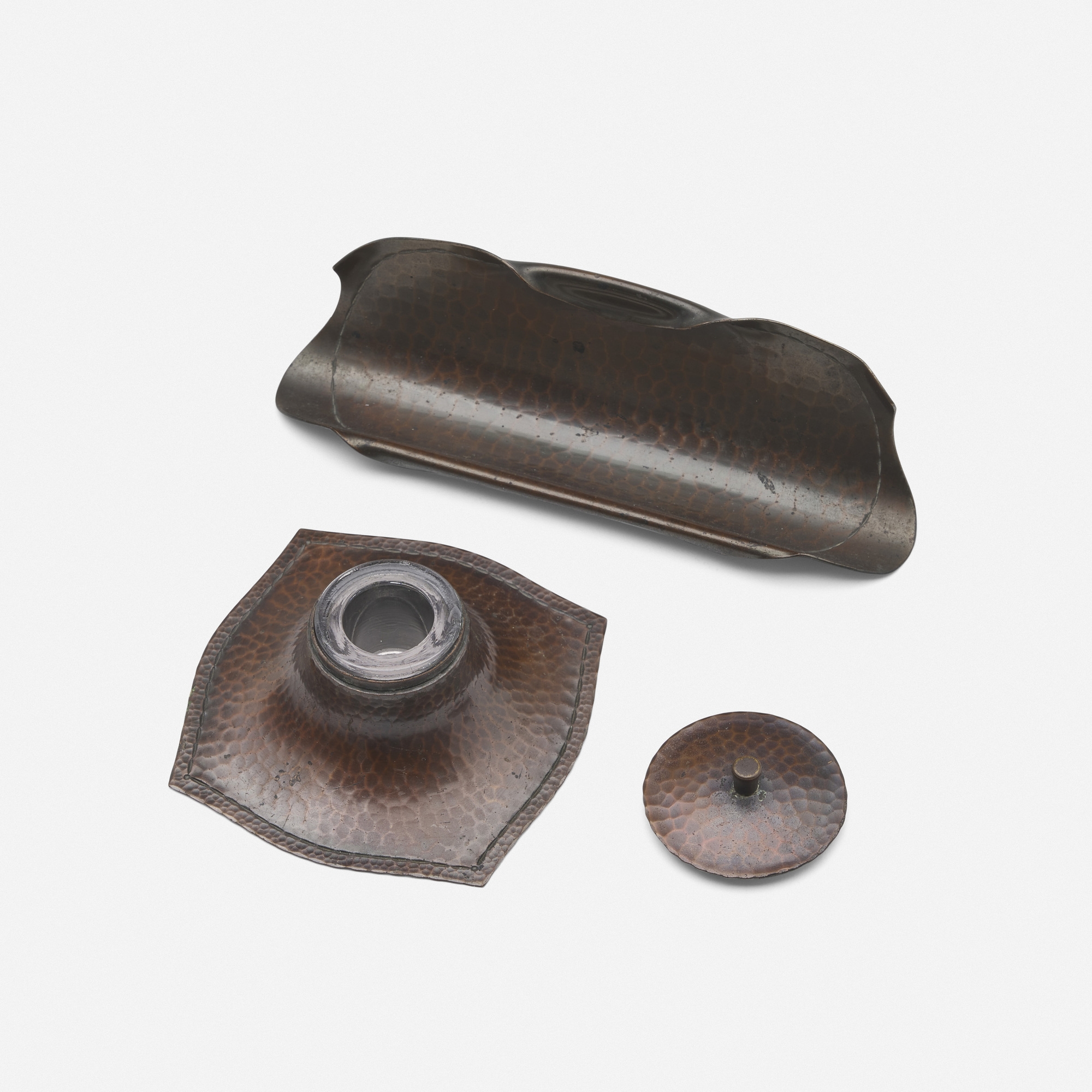 Roycroft | Trillium desk set, model 701 (Circa 1915) | MutualArt