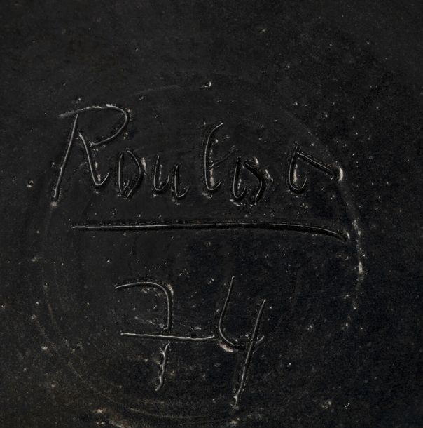 Pierre Roulot | Femme nue sur la plage au clair de l'une (Nude Woman on ...