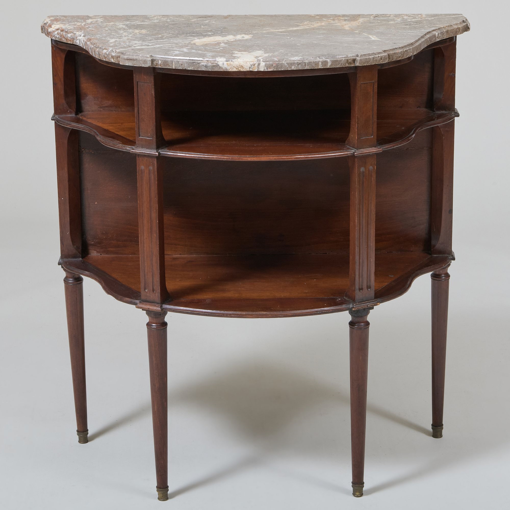 Directoire | Directoire Mahogany D-Shape Console Table | MutualArt