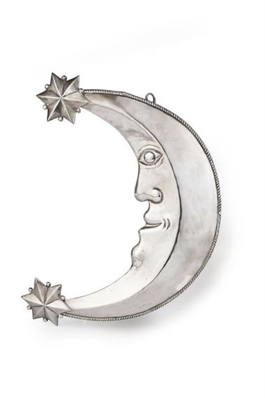 Peruvian School, 18th Century | Crescent moon in hammered (18th Century ...