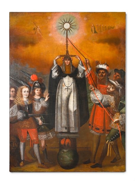 Peruvian School, 17th Century | Lima school circa 1600-1700 Santa Rosa ...