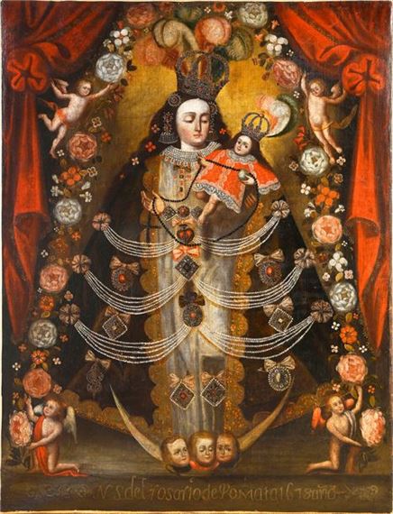 Cuzco School, 17th Century | 17th century Cuzco school Virgin of Pomata ...
