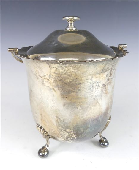 Alexander Clark | A George V silver swing handle lidded ice bucket ...