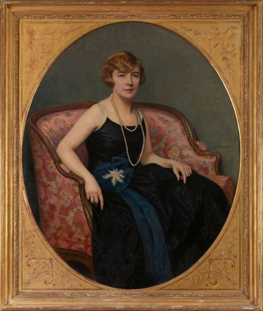 Jacques Weismann | Portrait d'élégante presumé de Madame | MutualArt