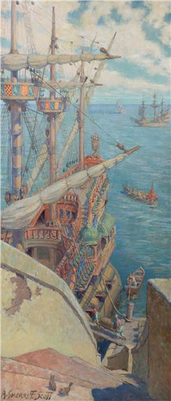 Adam Sheriff-Scott | ‘’ a quai la goellette’’ | MutualArt