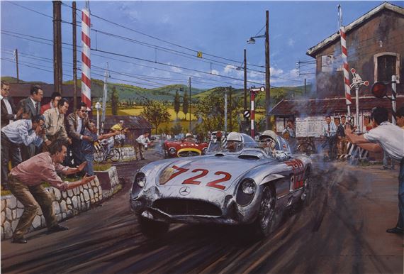 Nicholas Watts | Mille Miglia 1955', signed artist proof print after ...