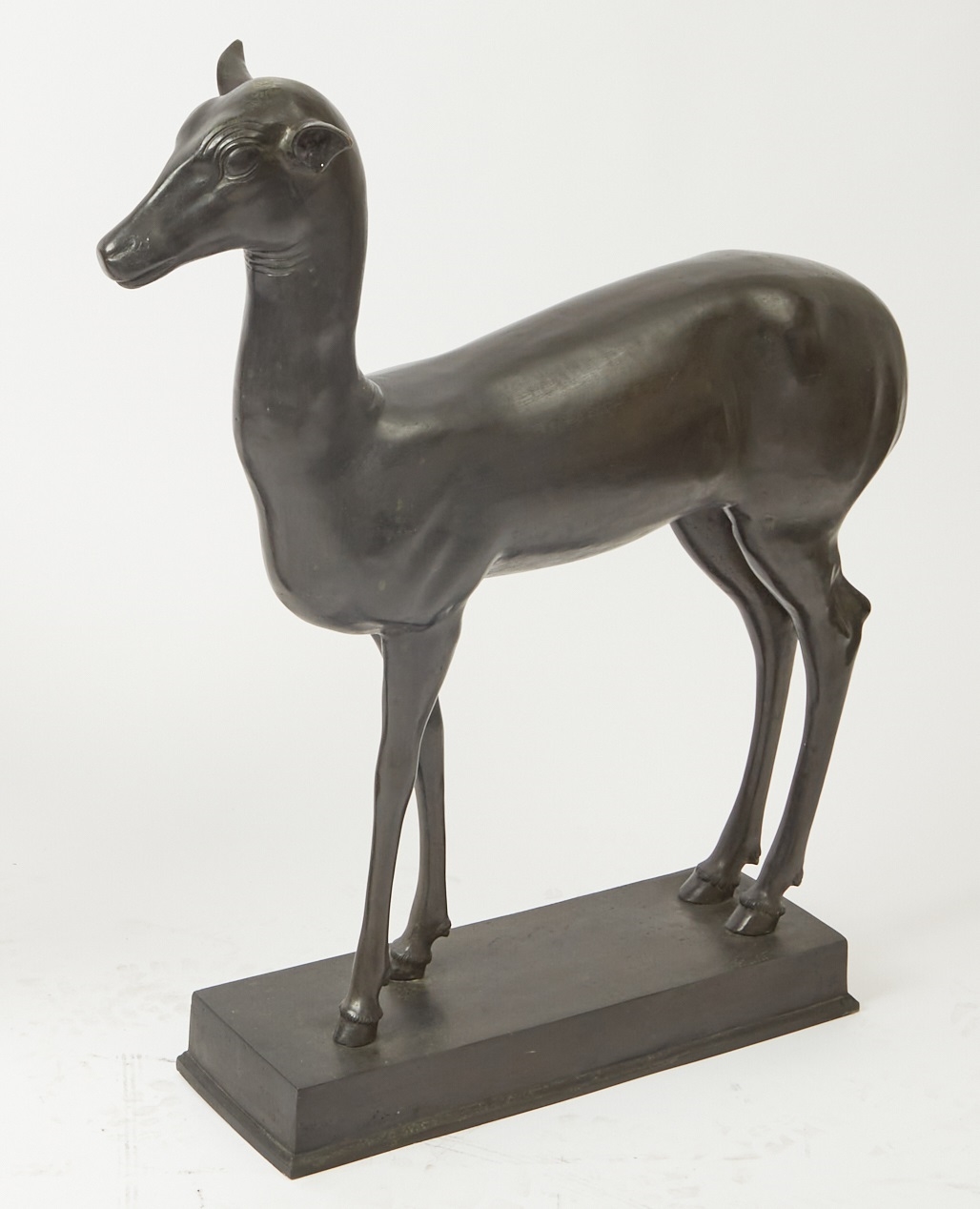 R. Rossi | Patinated Bronze Model of a Fawn | MutualArt