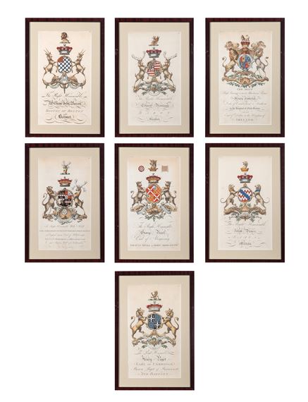 Sir William Segar | Seven hand-colored engravings (1764 - 1784) | MutualArt