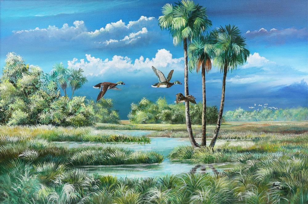 Samuel Butler | SAMUEL BUTLER FLORIDA ARTIST MALLARD MIGRATION | MutualArt