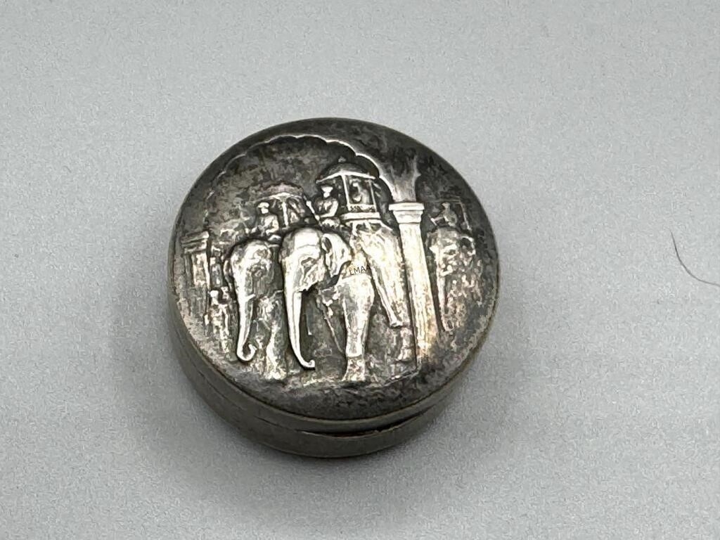 Sterling | STERLING RUSSIAN HINGED PILL BOX | MutualArt