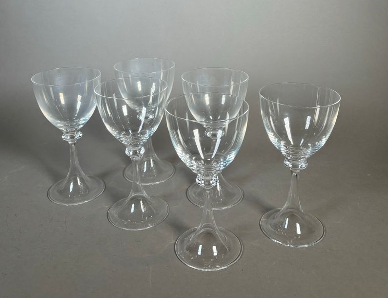 Paco Rabanne | Set comprising: 6 DAUM France water glasses and 4 PACO ...