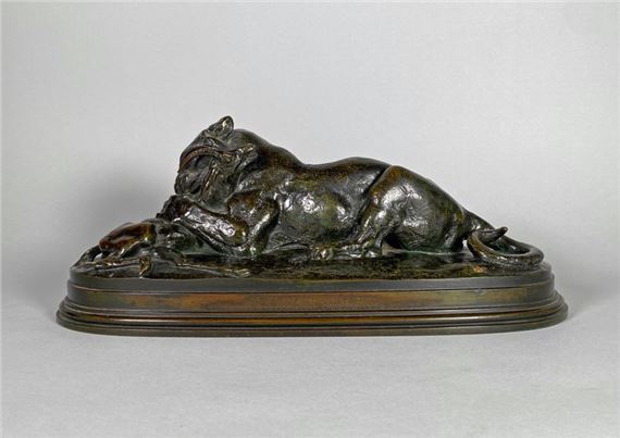 Antoine-Louis Barye | Tiger devouring a gazelle | MutualArt