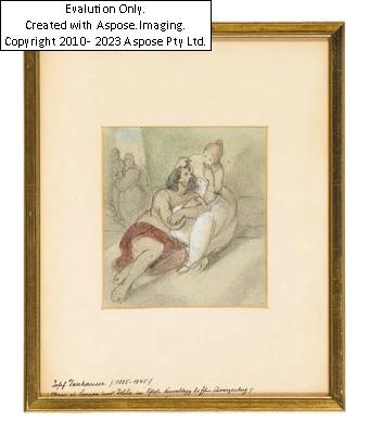 Josef Danhauser | (Wien 1805-1845) Samson und Delila (1835) | MutualArt