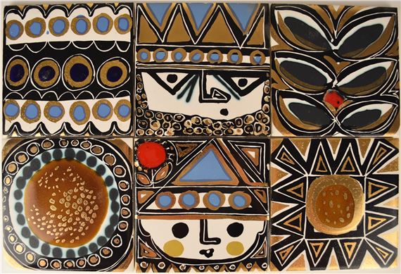 Jane Powell | Seven tiles designed by Rhys and Jane Powell | MutualArt