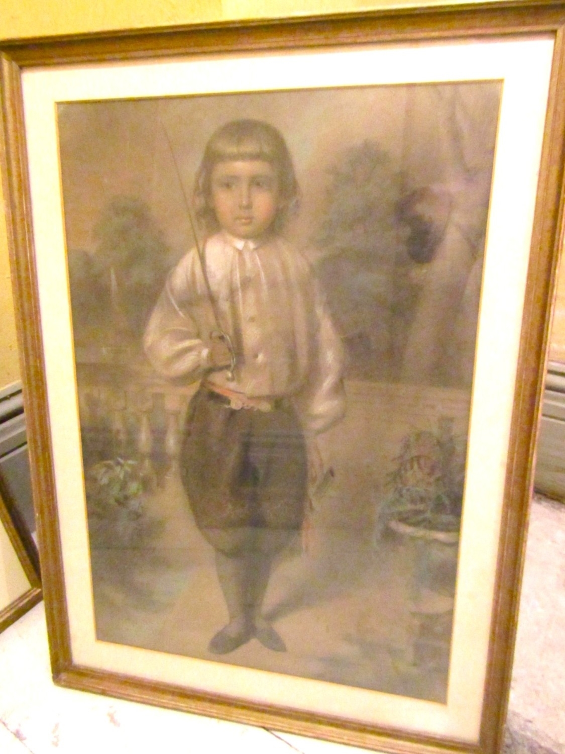 Victorian School, 19th Century | Victorian School Pastel Boy with Sabre ...