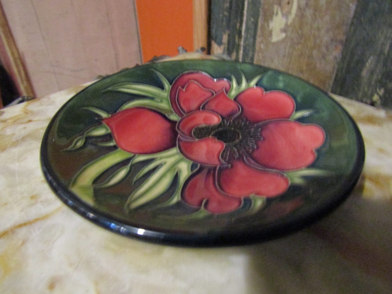 William Moorcroft | Moorcroft Table Dish Floral Motifs Circular Form ...