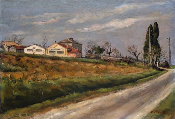 Samson Flexor | Samson FLEXOR (1907-1971) Country street Oil on canvas ...
