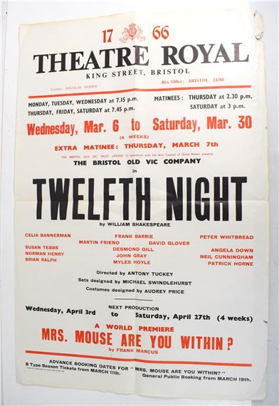 Wednesday | A vintage Theatre Royal advertising poster for the showing ...