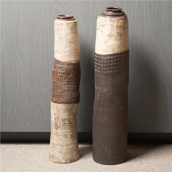 Unknown | TWO OVERSIZED AUSTRALIAN POTTERY VESSELS | MutualArt
