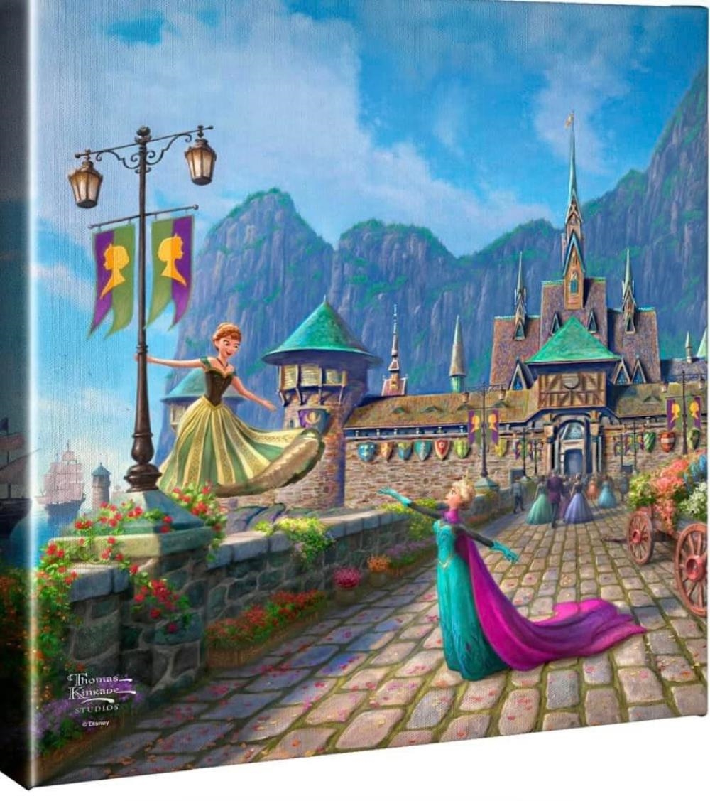 Thomas Kinkade | Frozen Celebration in Arendelle | MutualArt