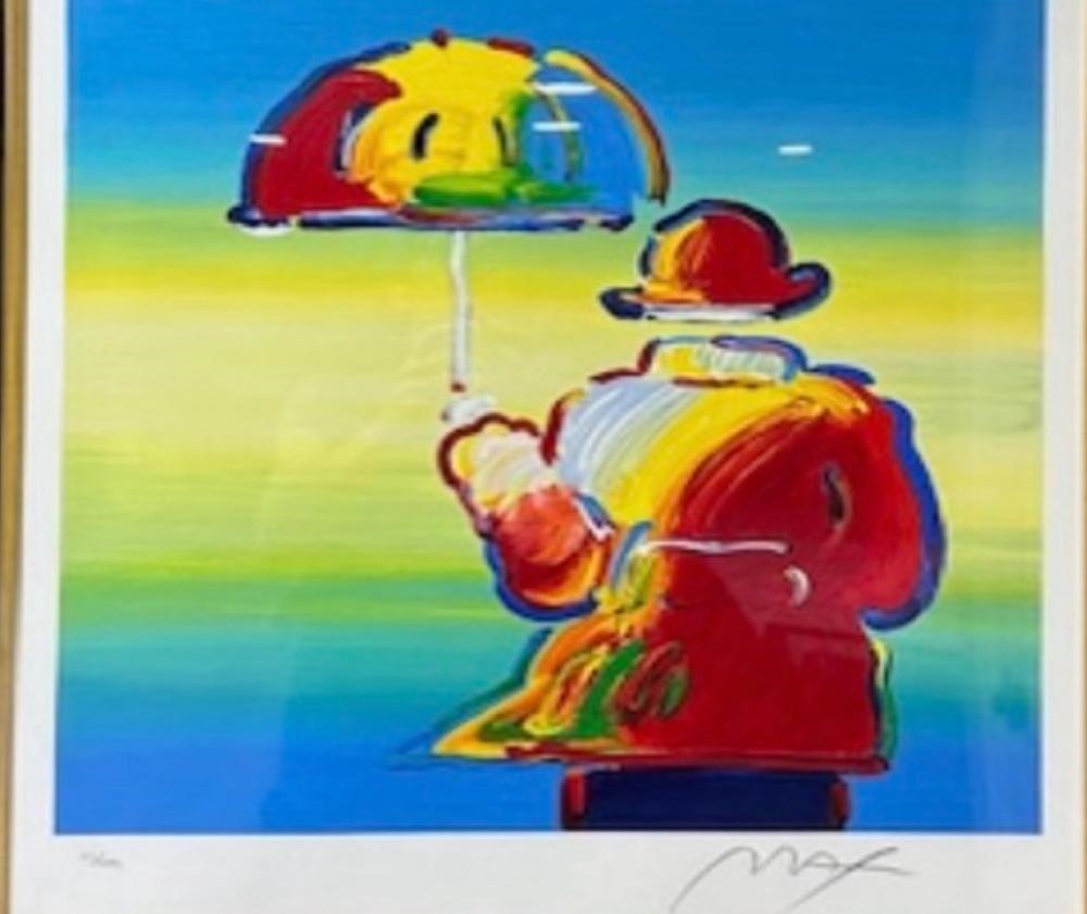 Peter Max | Umbrella Man (2015) | MutualArt