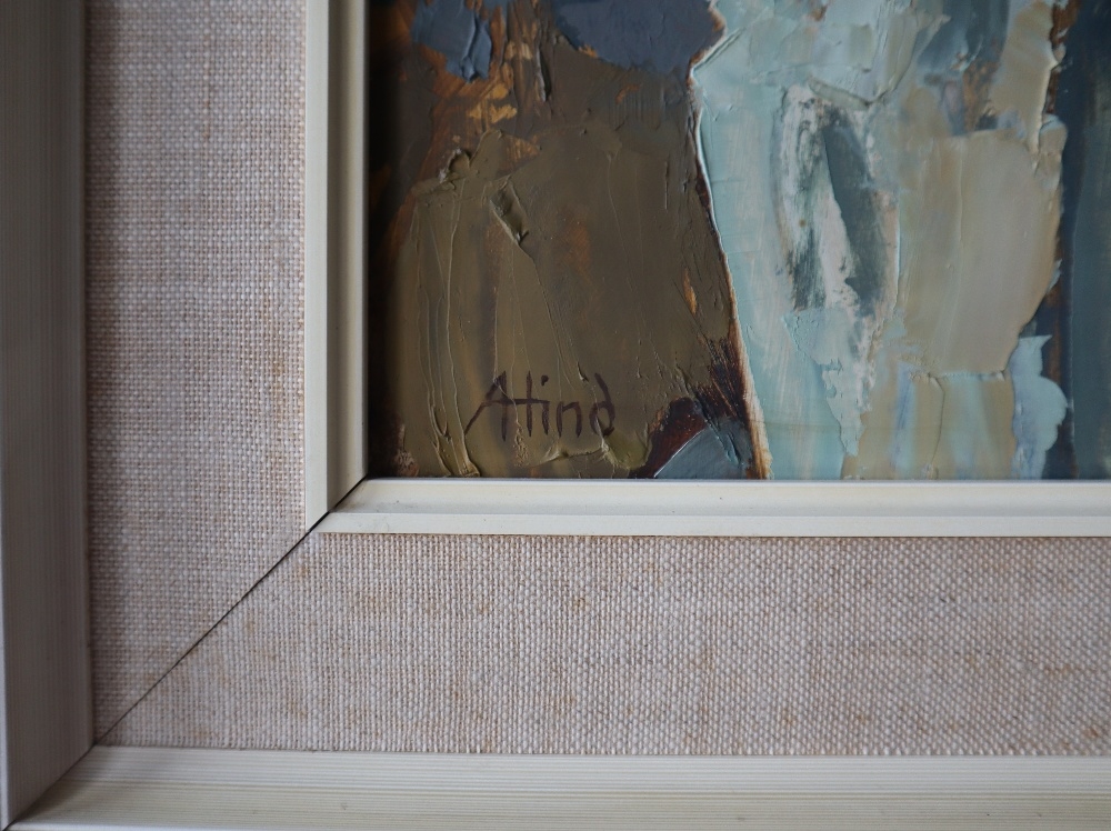 Audrey Hind | Audrey Hind Farm Hen Borth Oil on board Signed and ...