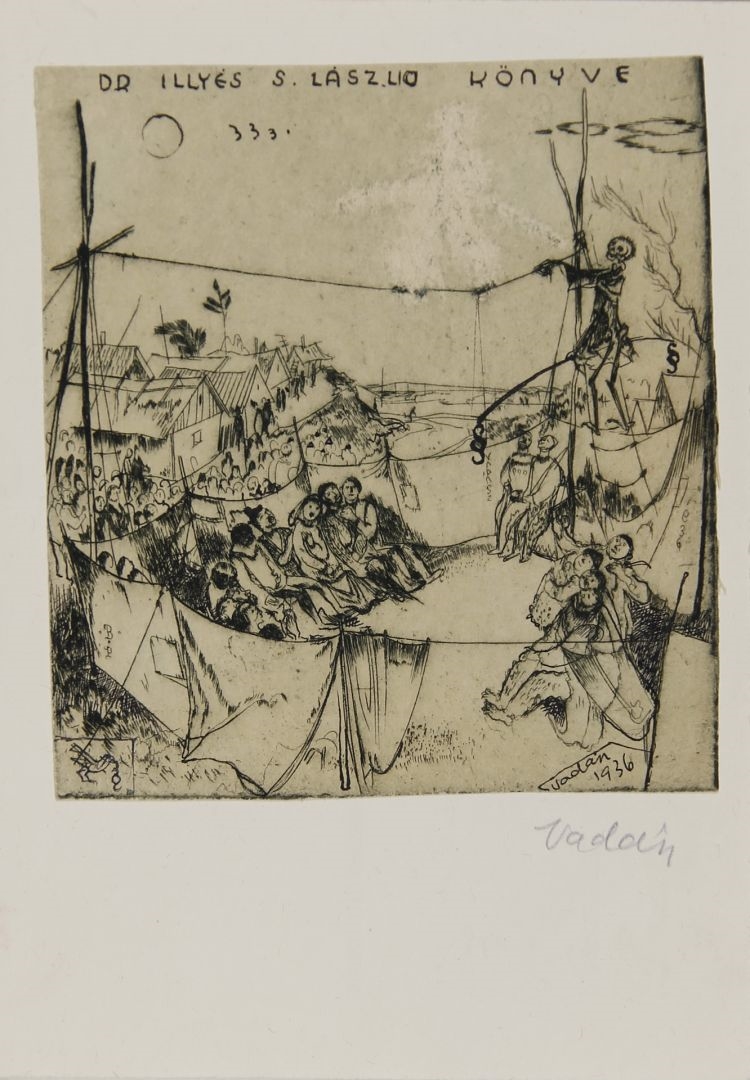 Endre Vadasz | Ex libris (1933) | MutualArt