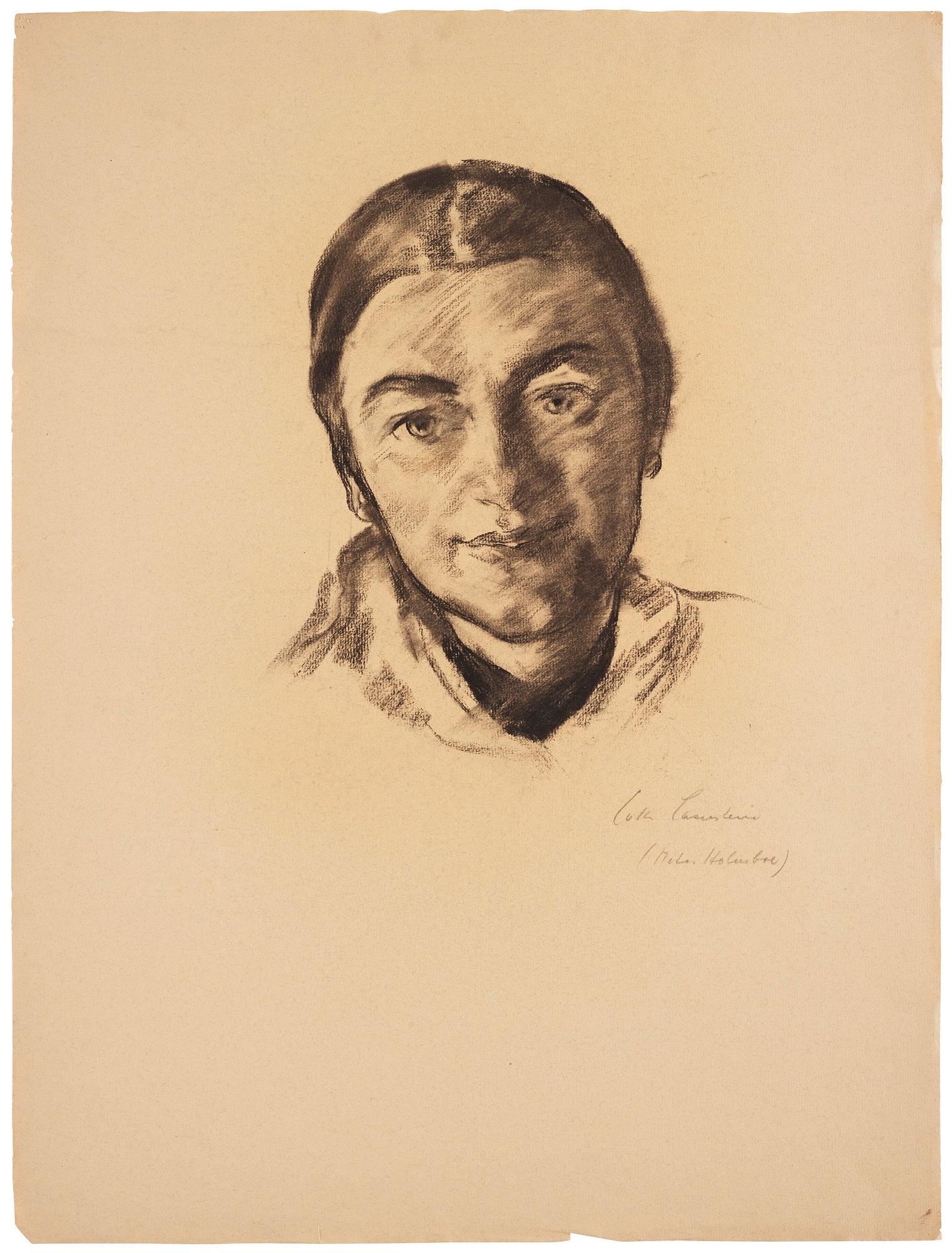 Lotte Laserstein | Portrait of Meta Holmboe (1940s) | MutualArt