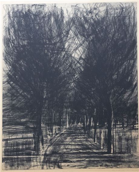 John Drawbridge | Approach to St. Andre Artois (1981) | MutualArt