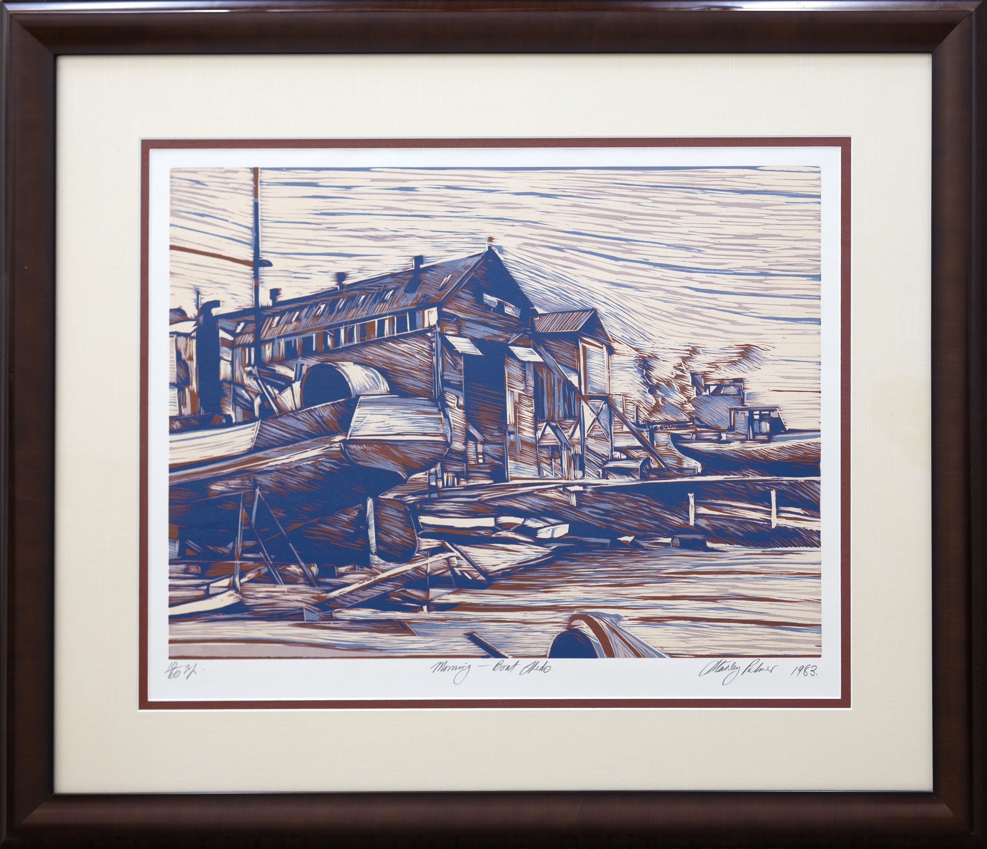 Stanley Palmer | Morning - Boat Sheds (1983) | MutualArt
