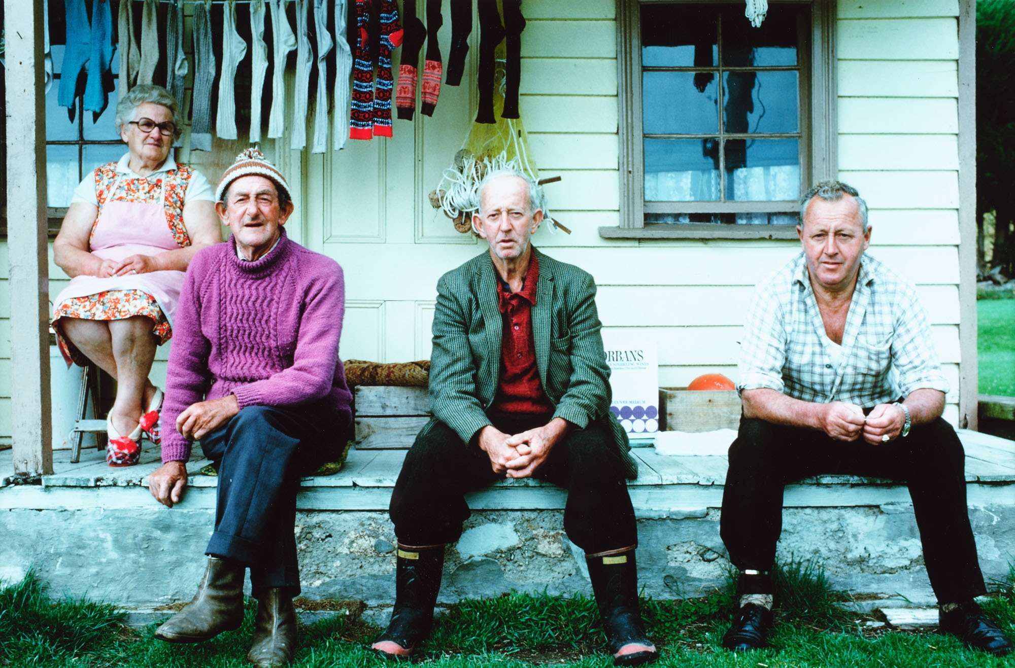 Robin Morrison | Christina and Bert Lewis and His Brothers, Shack and Bob, Deborah Bay, Otago ...
