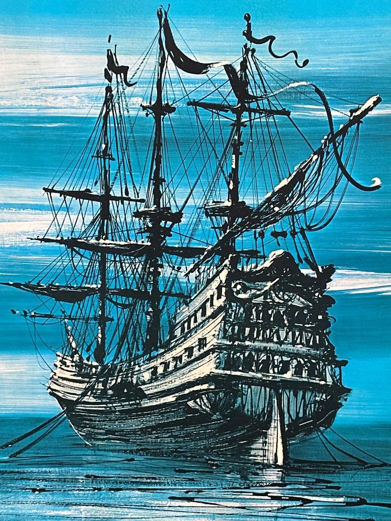 Lee Burr | MYSTIC GALLEON PRINT - BY LEE BURR | MutualArt
