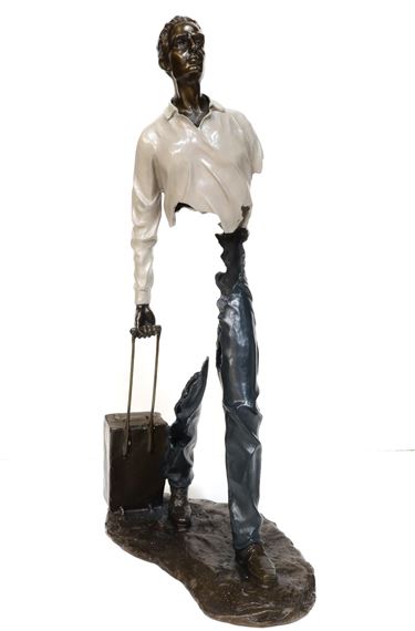 Bruno Catalano | Bronze Travelling Man | MutualArt