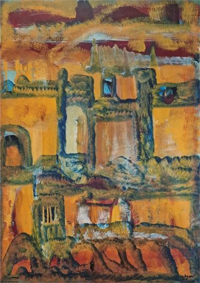 Jules Agard | Surrealist landscape (1982) | MutualArt