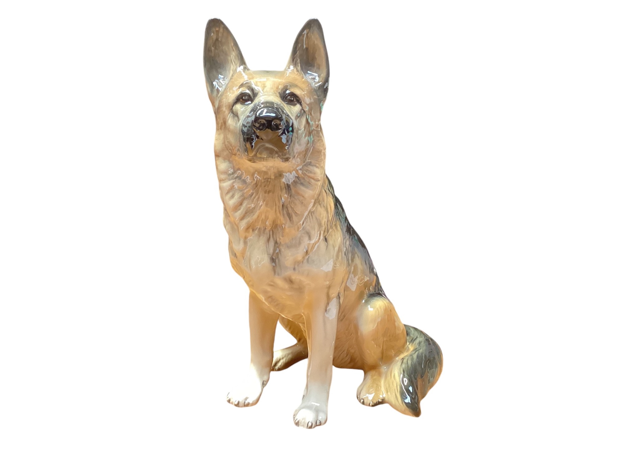 Royal Doulton | Large Royal Doulton figure of an Alsatian, 35cm high ...